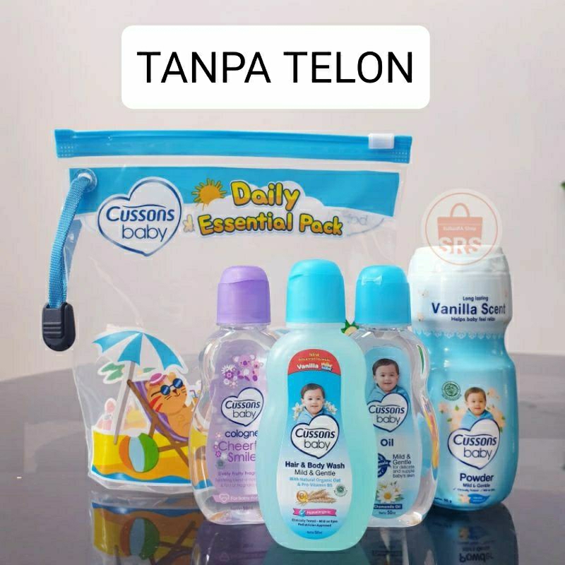 Jual 5 in 1 | 4 in 1 Cussons Baby Daily Essential Pack + Telon, Cussons ...