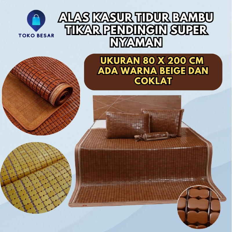Jual Alas Duduk Alas Kasur Bambu Tikar Pendingin Badan Alas Tidur ...
