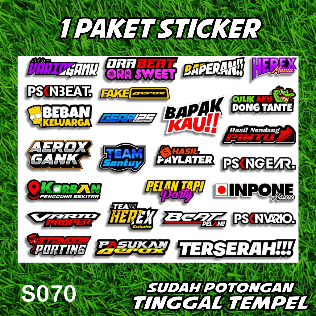 Jual STIKER RACING MOTOR 25PCS / STICKER PACK MOTOR / STICKER RACING ...