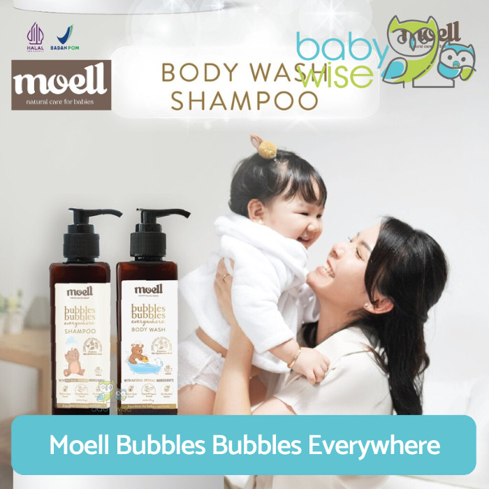 Jual Moell Bubbles Bubbles Everywhere - Shampoo / Sabun Mandi Bayi ...
