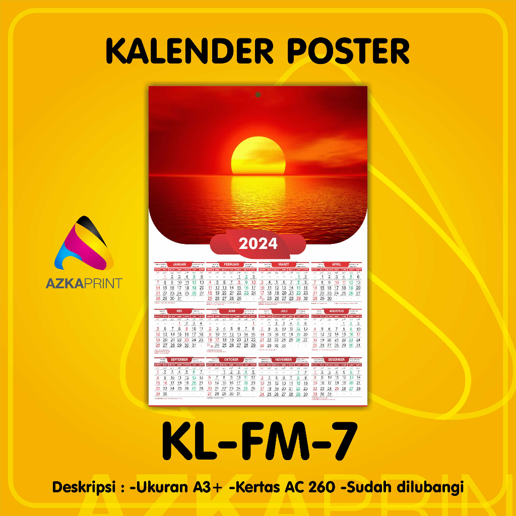 Jual Cetak KALENDER TEMA FORMAL - kalender poster - kalender dinding ...