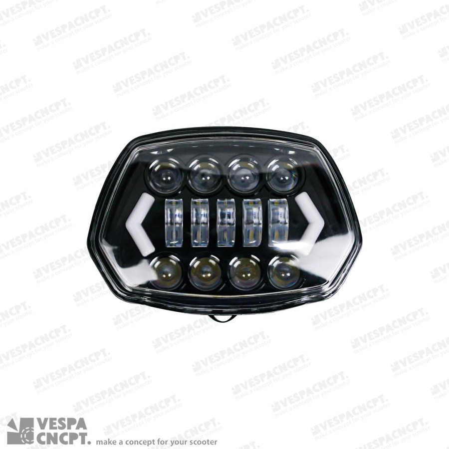 Jual Daymaker Led Headlamp With Sign Scarlet Vespa Sprint 3v Iget Abs ...