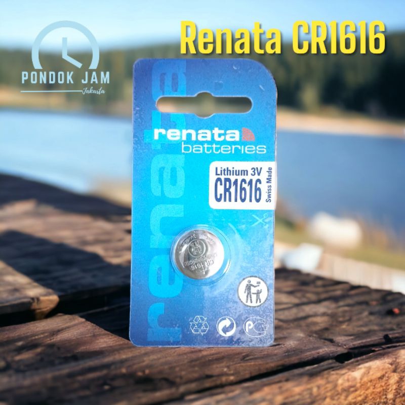 Jual BATERAI RENATA CR1616 ORIGINAL LITHIUM BATTERY 3V | Shopee Indonesia