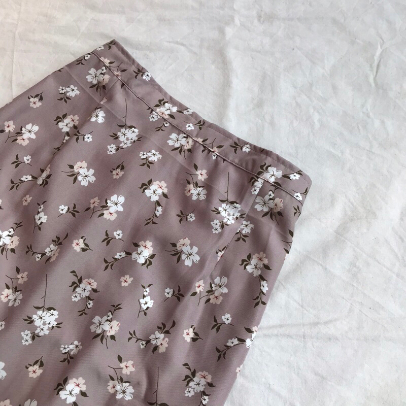 Jual ROK FLOWER KOREAN MODEL A LINE | Shopee Indonesia