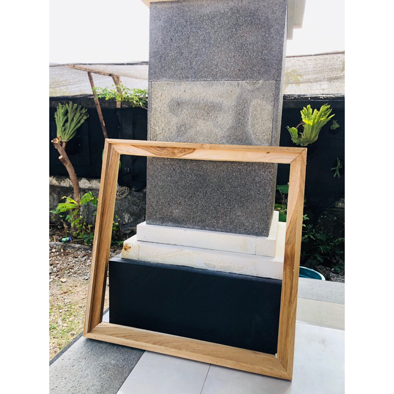 Jual frame simbar 50cm*50cm lis , bingkai simbar , bingkai platycerium ...