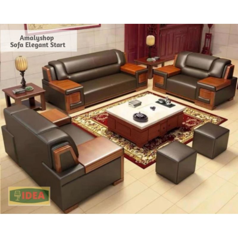 Jual Sofa Kulit 211 Modern Gaya Eropa Sofa Ruang Tamu Mewah Modern ...