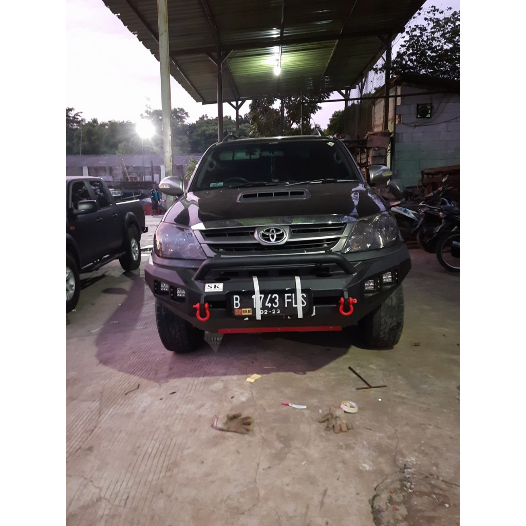 Jual BULLBAR / BEMPER BESI MODEL ROCKER BAR FORTUNER | Shopee Indonesia