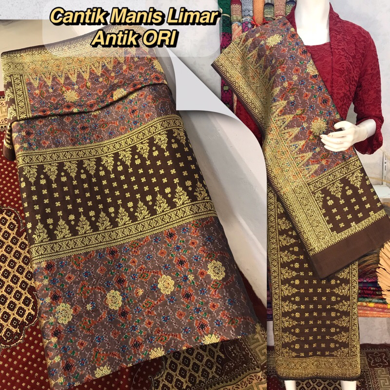 Jual Songket Cantik Manis Limar Antik ORI-Asli Tenun Tangan Palembang | Shopee Indonesia