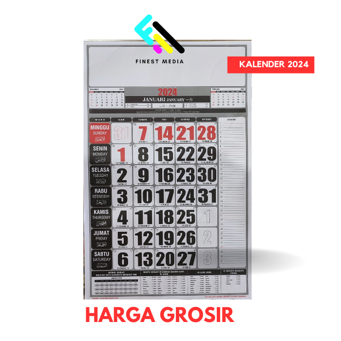 Jual KALENDER DINDING 2024 TERMURAH - KALENDER NASIONAL HARGA GROSIR ...