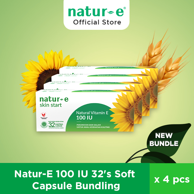 Jual [Bundle] Natur-E Skin Start Natural Vitamin E 100 IU 32s 4pcs Soft ...