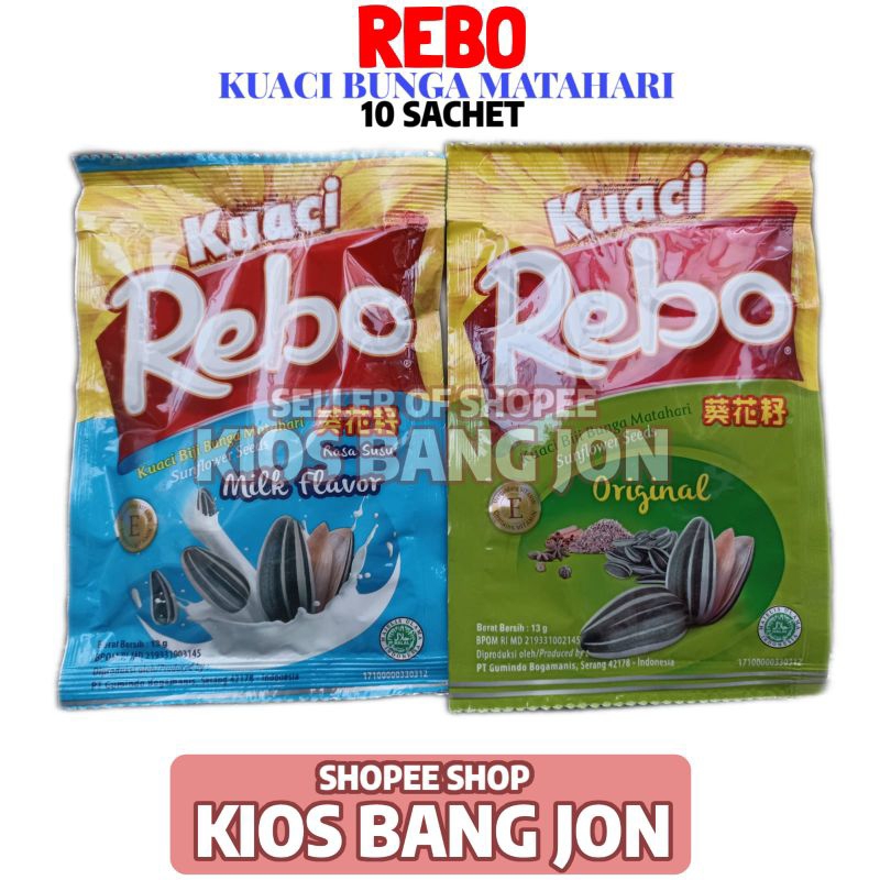 Jual Kuaci Rebo 1 Renceng Isi 10 Sachet | Shopee Indonesia