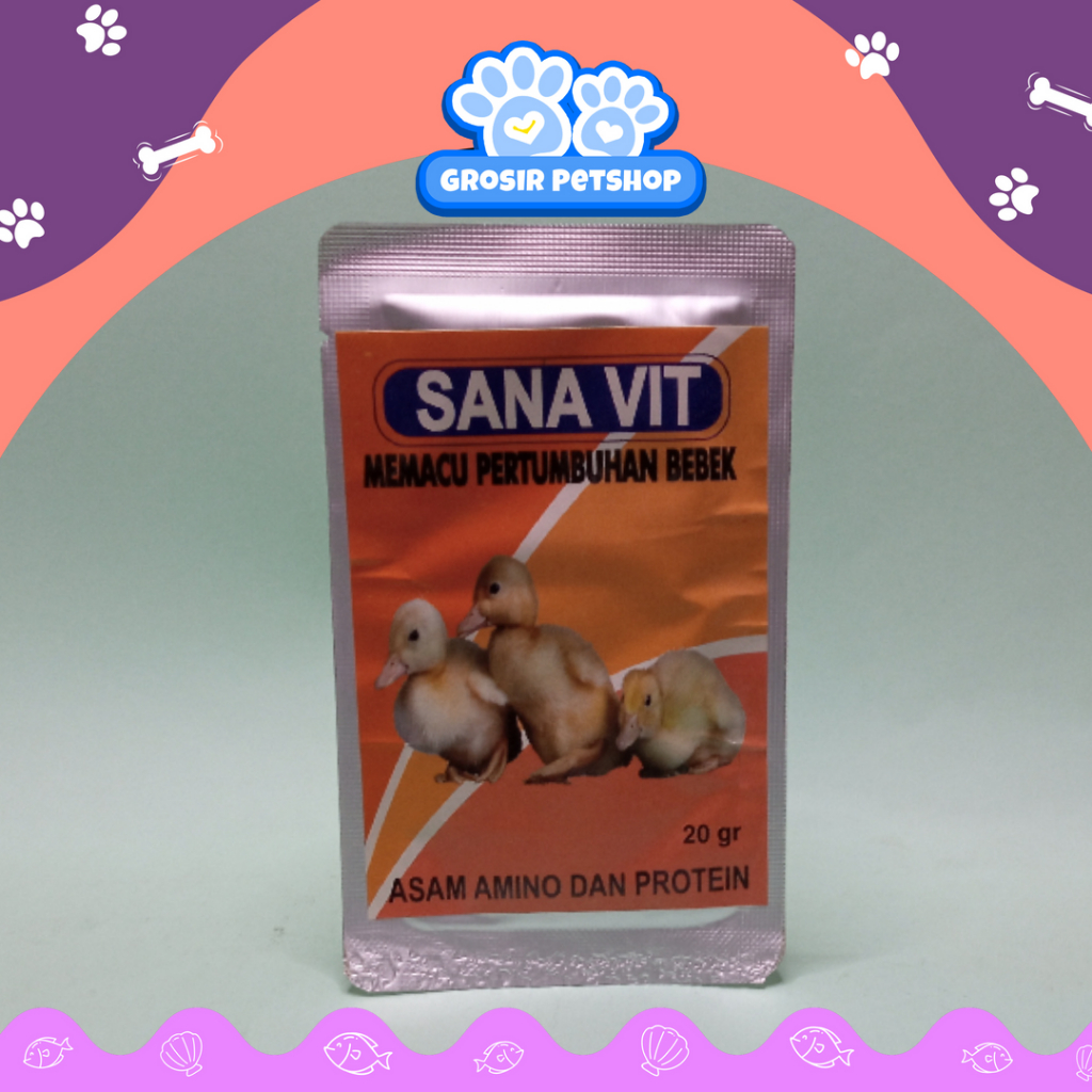 Jual SANA VIT 20GR - VITAMIN BEBEK CEPAT BESAR OBAT PEMACU PERTUMBUHAN ...