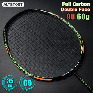Jual ALPSPORT SR Dua Sisi 9U 58g MAX 35Lbs T800 Raket Bulu Tangkis ...