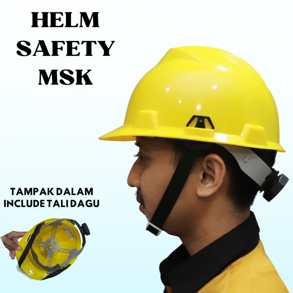 Jual Helm Proyek Safety merk MSK Type A Fastrack Pemutar Standart SNI ...
