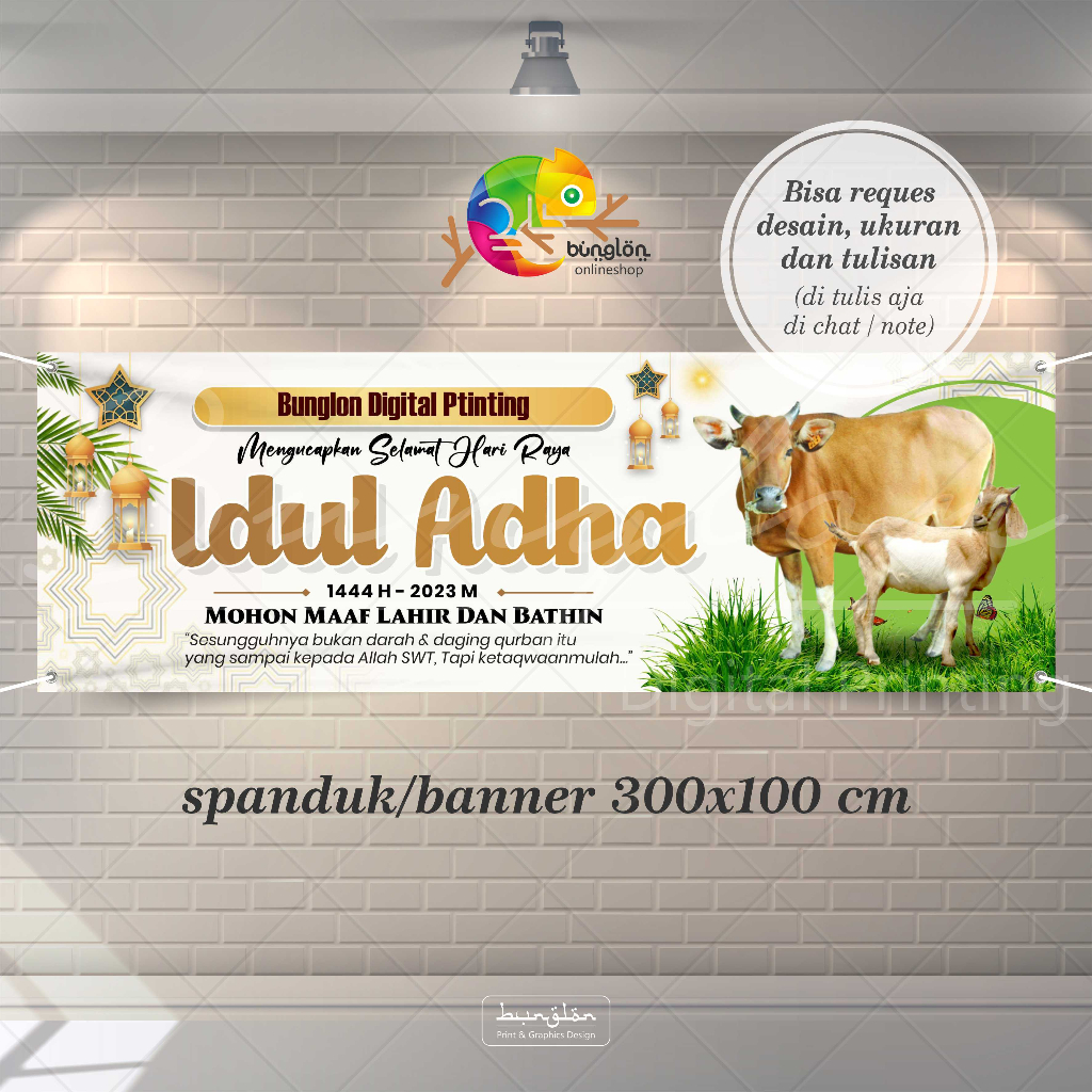Jual Size 300x100 Cm Spanduk Banner Idul Adha, Spanduk Qurban | Shopee ...