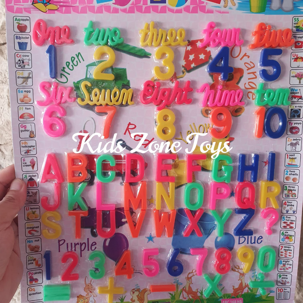 Jual Mainan Anak Huruf Alphabets Number Angke ABC / Edukasi Belajar ...