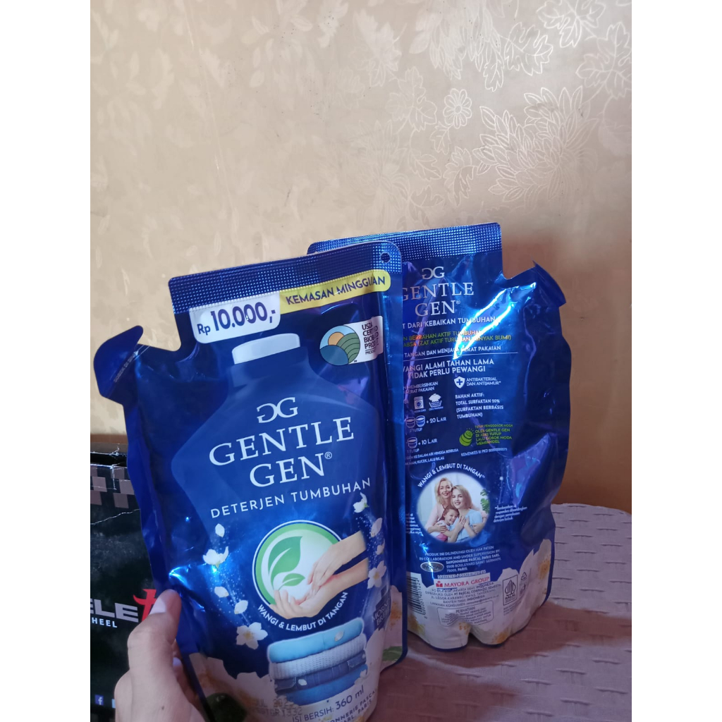 Jual gentle gen deterjen cair kosentrat morning breeze pouch refill ...