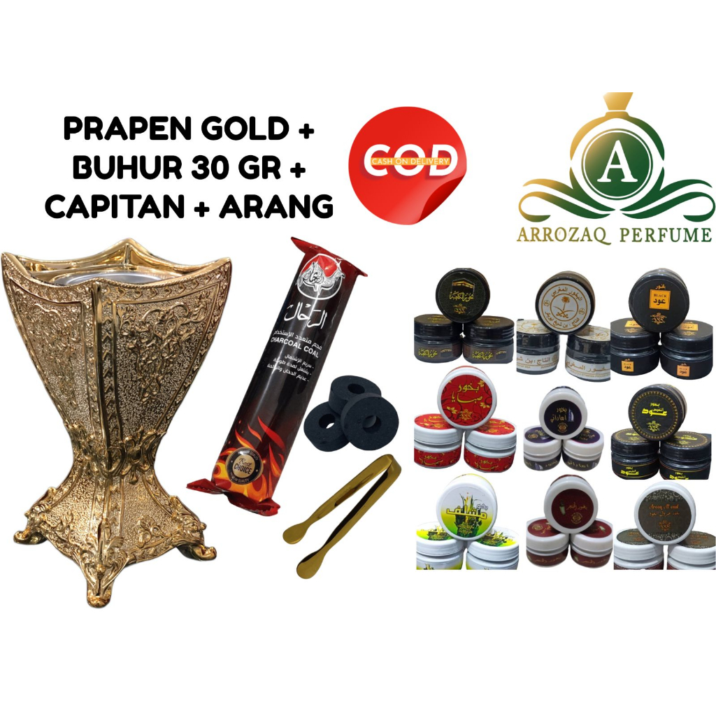 Jual Paket 4in1 BISA COD MURAH Bukhur Buhur Dupa Arab Wewangian Menyan ...