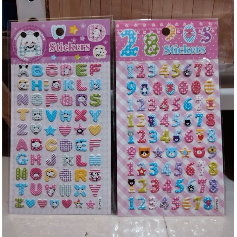 Jual Stiker / sticker angka / huruf | Shopee Indonesia