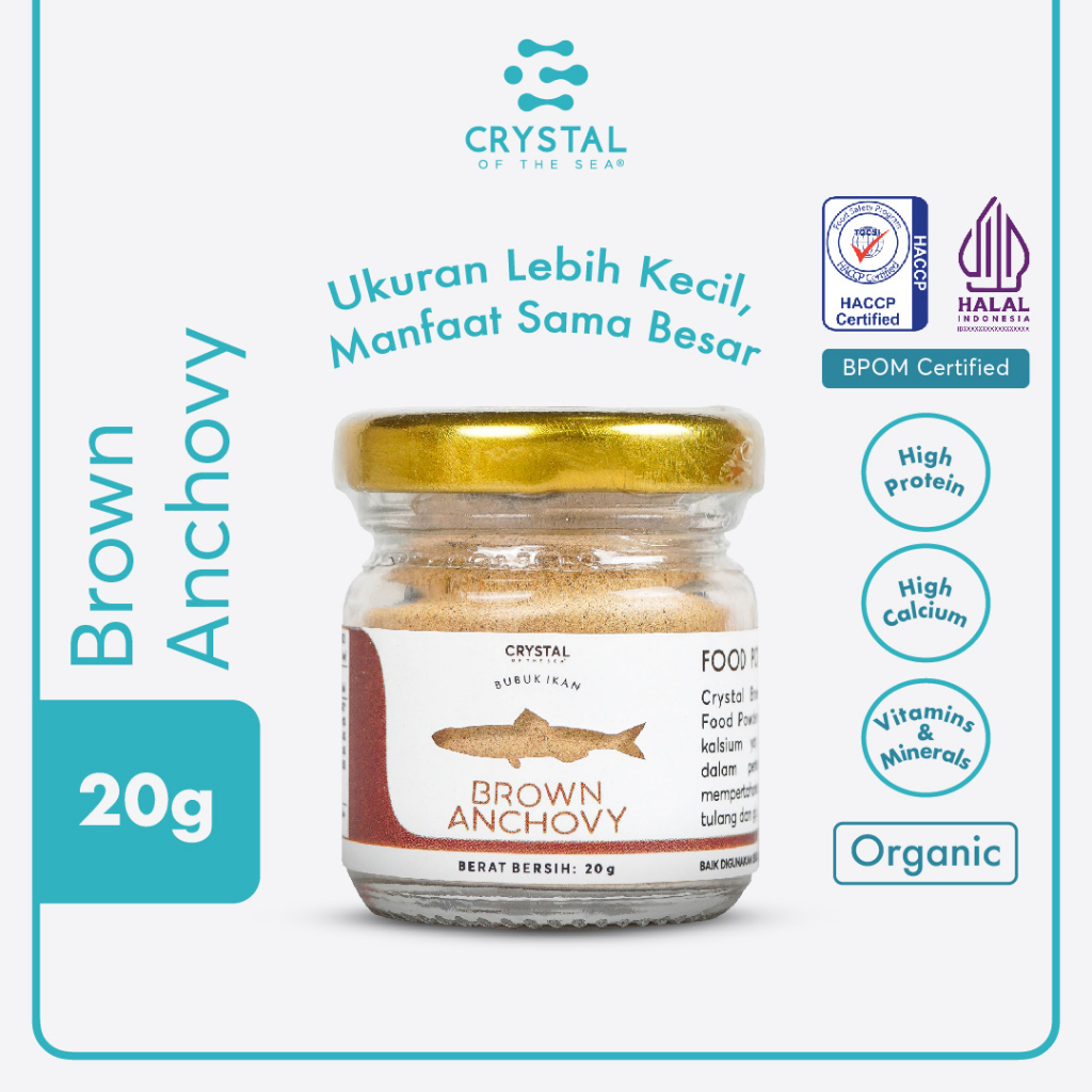 Jual Crystal of the Sea | Brown Anchovy Powder (20GR) | Ikan Bilis ...