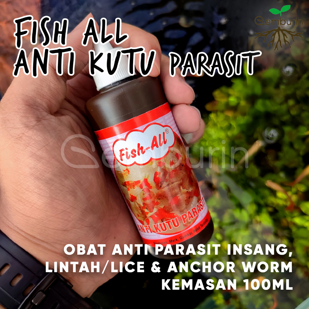 Jual Fish All Anti Kutu Parasit 100 ml / Obat Parasit Insang / Cacing ...