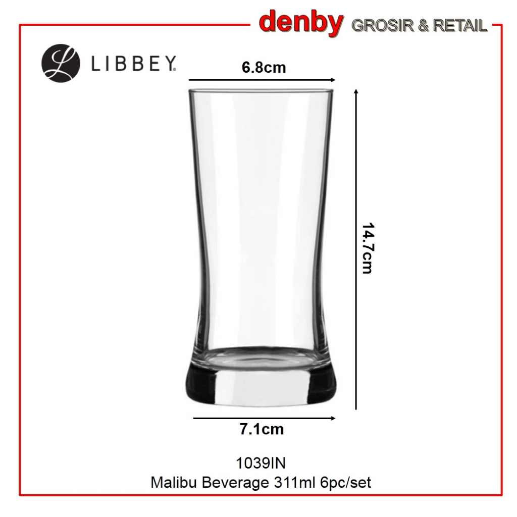 Jual Libbey 1039IN Gelas Glass Jus Cafe Malibu Beverage 6pc/set 311ml | Shopee Indonesia