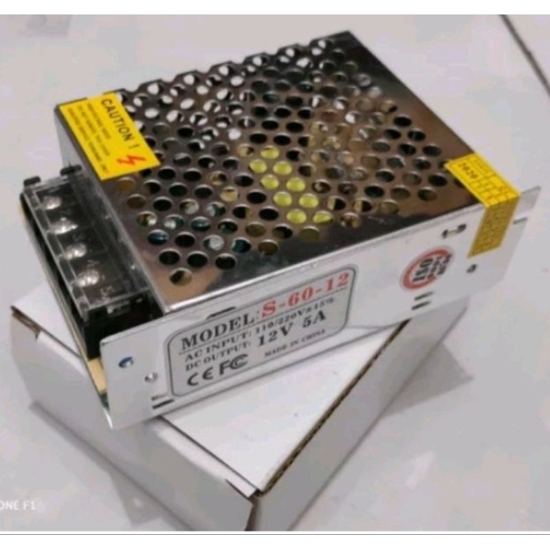Jual Power supply 12V 5A Adaptor Cctv 12V 5A Power Supply Amplifier PSU jaring Adaptor Peltier ...
