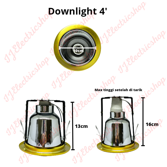 Jual KAP LAMPU DOWNLIGHT 4 INCH | Shopee Indonesia