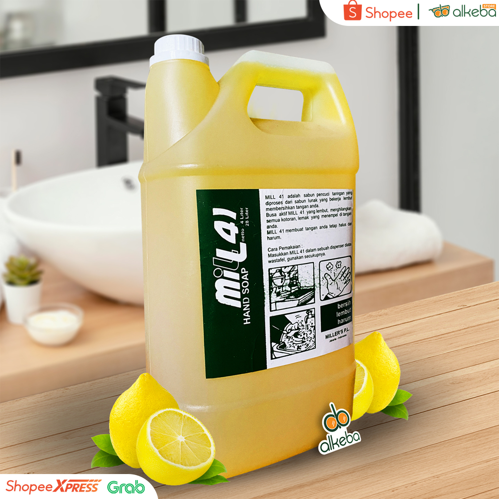 Jual Mill 41 Hand soap 4 Liter Handsoap Galon SABUN CUCI TANGAN LEMON ...