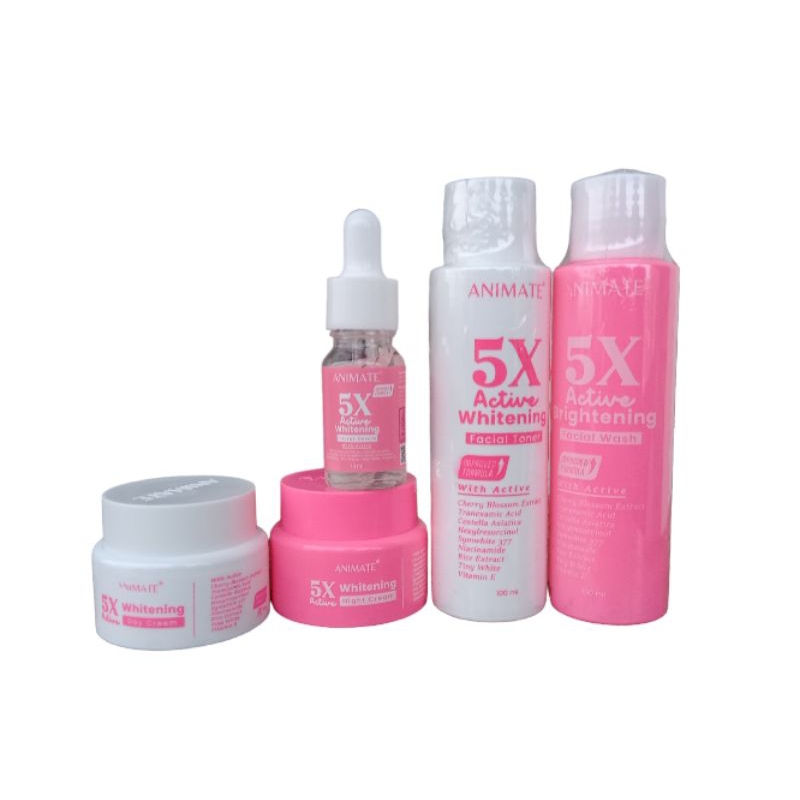 Jual PAKET CREAM ANIMATE 5IN1 WHITENING ( PINK ) | Shopee Indonesia