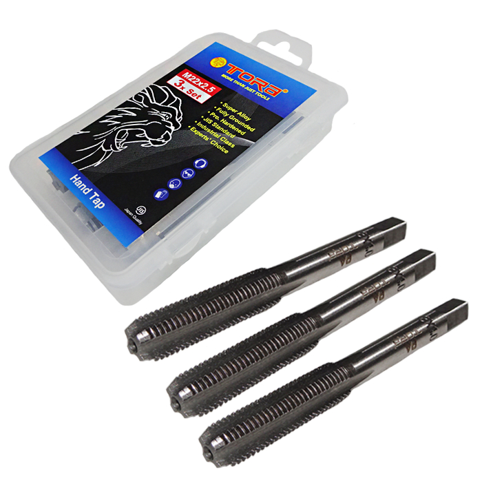 Jual TORA Hand Tap Set 3 Pcs M22 x 2,5 - Tap Ulir Drat Baut | Shopee ...