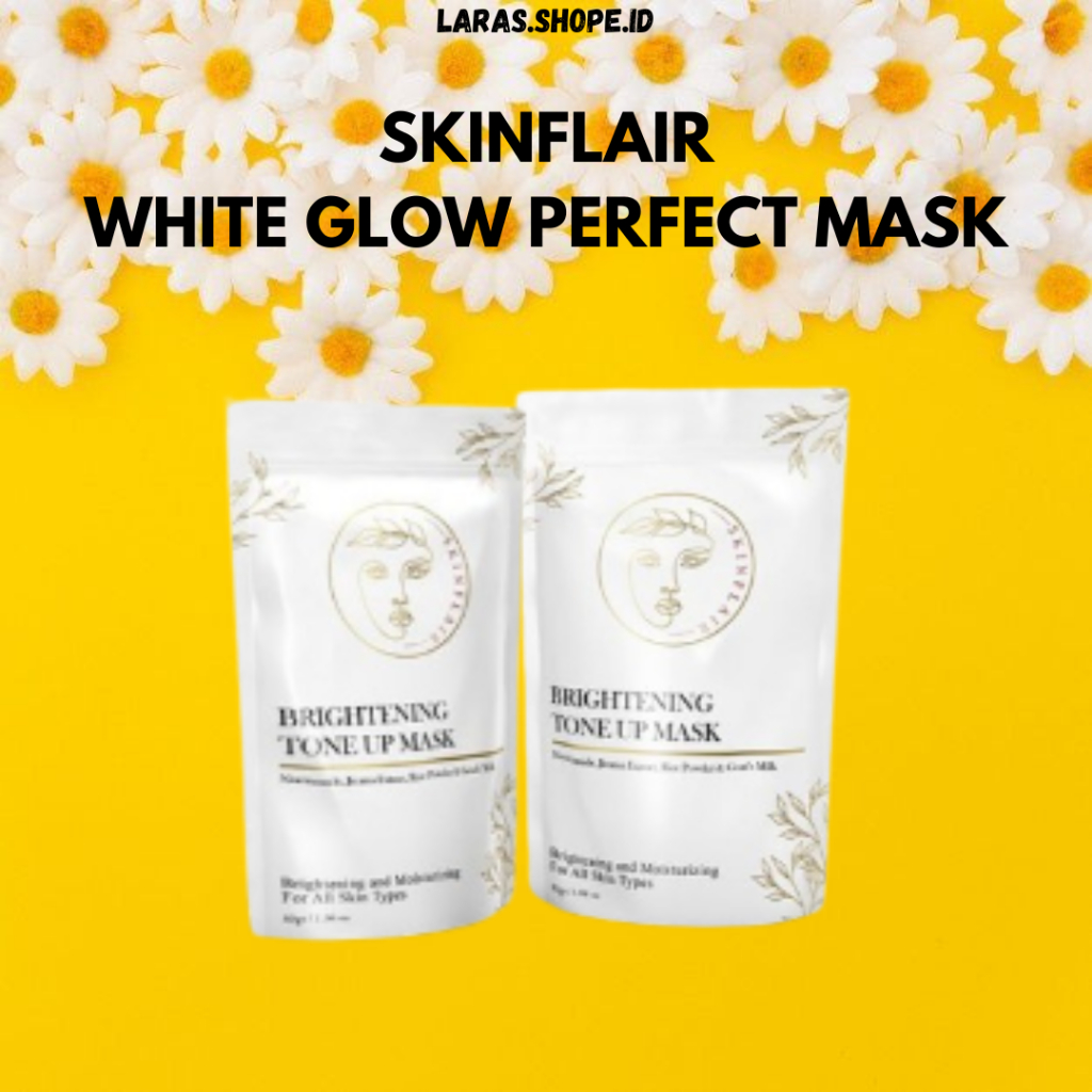 Jual Skinflair White Glow Perfect Mask 50gr / BRIGHTENING TONE UP MASK ...