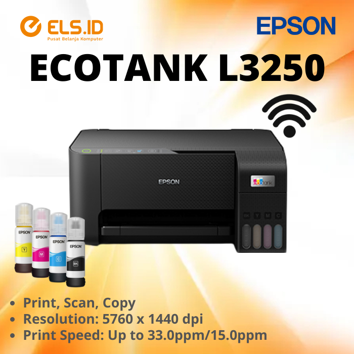 Jual Printer Epson EcoTank L3250 Wireless Print Scan Copy | Shopee ...