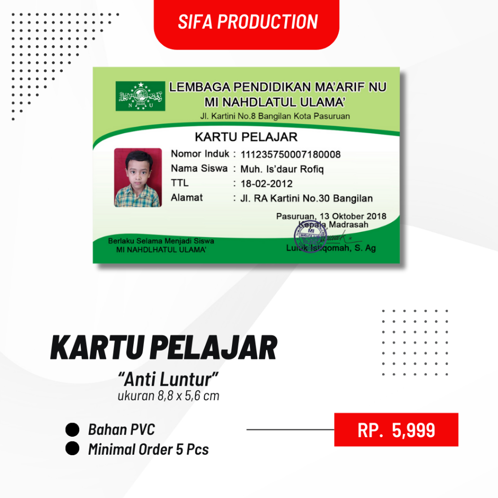 Jual Cetak ID Card / Kartu Member / KTA / Kartu Pelajar | Shopee Indonesia