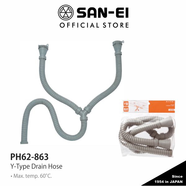Jual SANEI Y-Type Drain Hose PH62-863 | Selang Mesin Cuci | Selang Wastafel | Shopee Indonesia