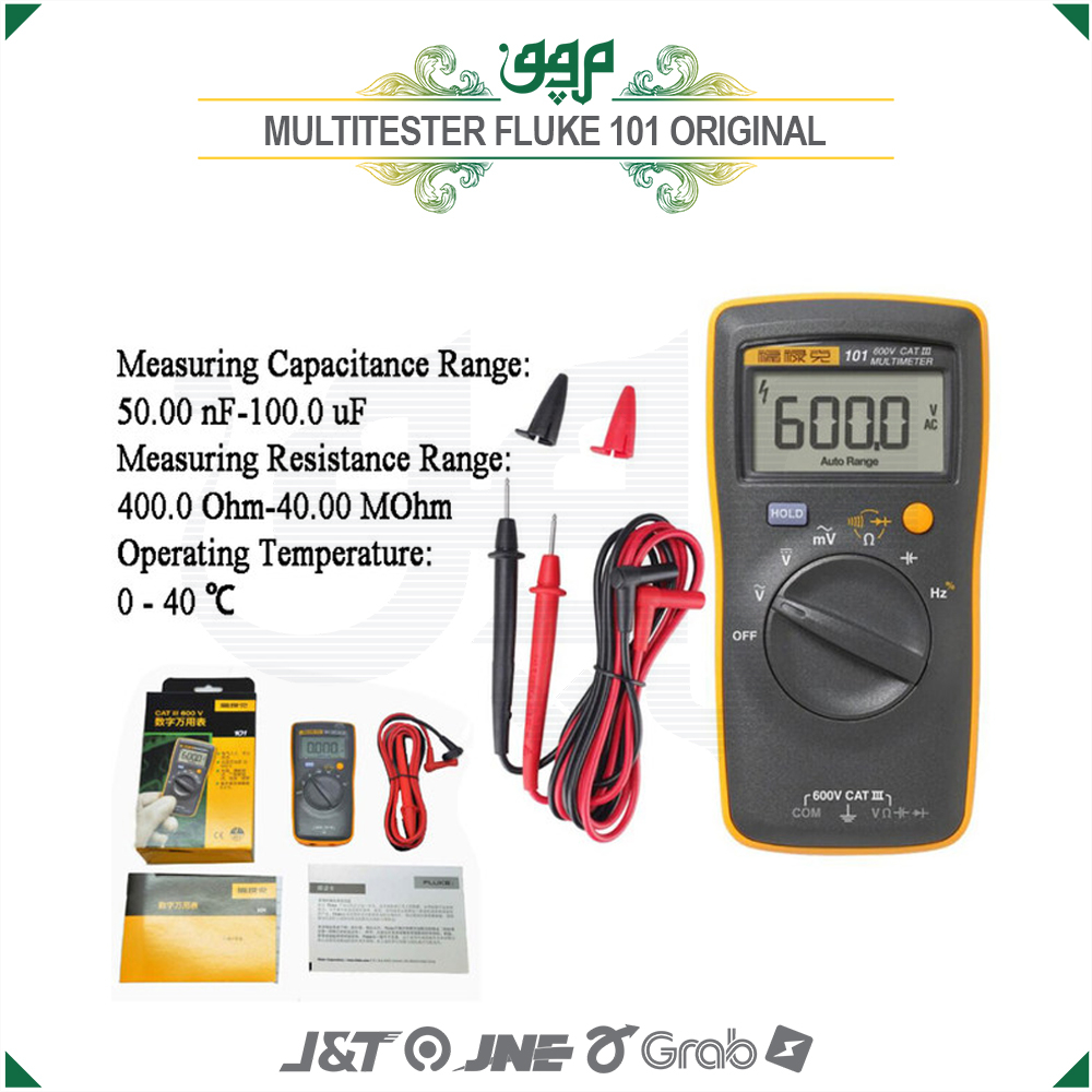 Jual Multitester Digital Fluke 101 Original / Tester Digital Fluke 101 ...