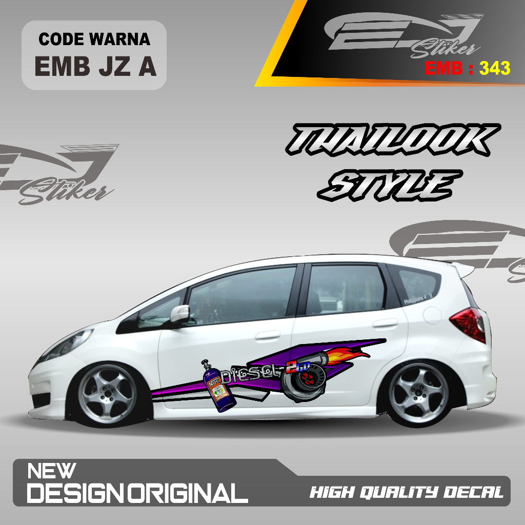Jual DECAL SEMUA JENIS MOBIL BISA PAKAI DESAIN-STIKER DECAL SISI MOBIL ...