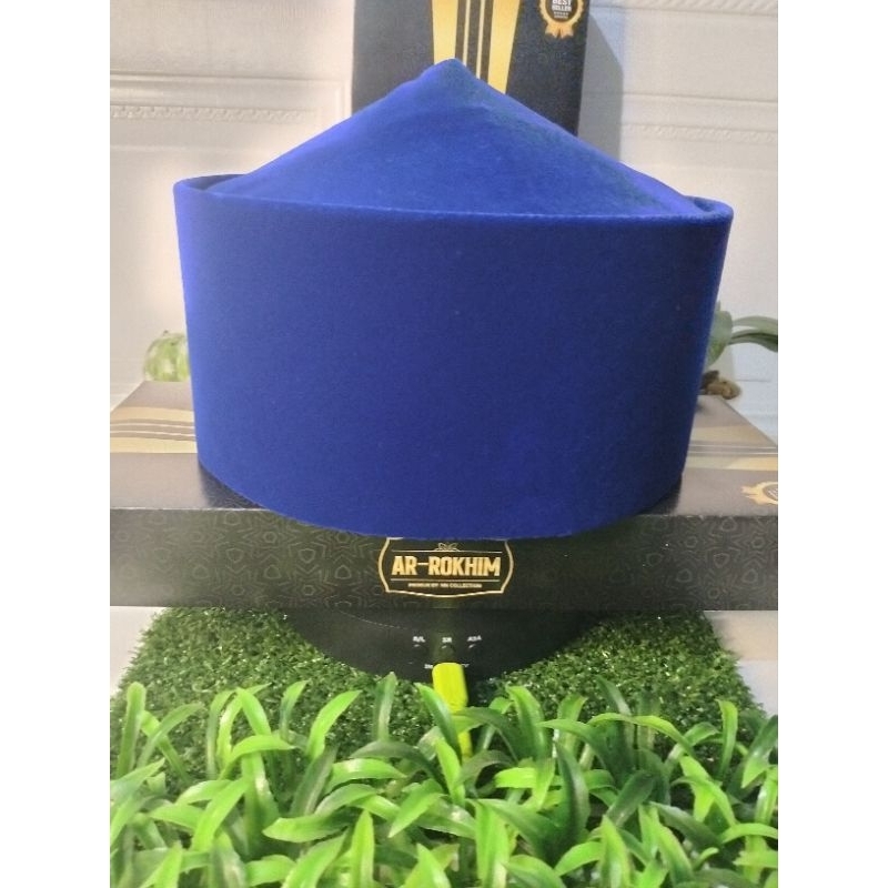 Jual SONGKOK PECI SUFI TURKI WARNA BIRU POLOS | Shopee Indonesia