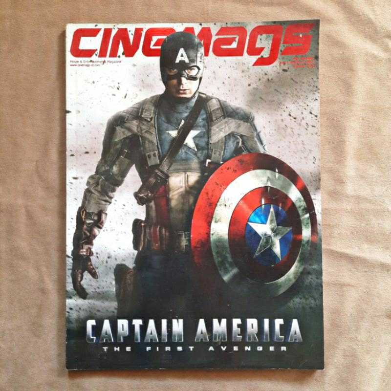 Jual Majalah Cinemags cover Captain America The First Avenger | Shopee ...