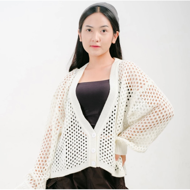 Jual Vintage House - KNIT KNOT HARAM CROP Cardigan | Shopee Indonesia