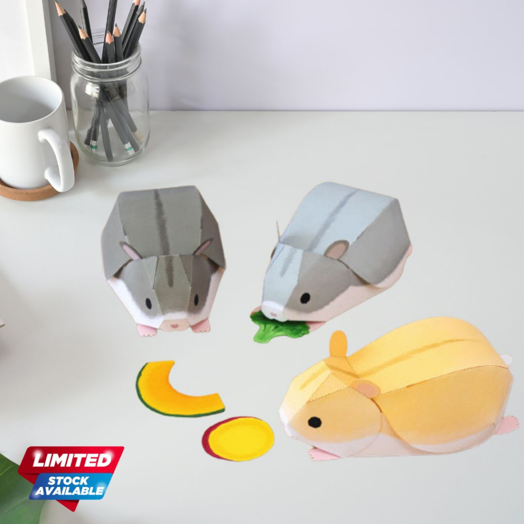 Jual (DIY) Hamster Papercraft - Kerajinan Kertas Hewan | Shopee Indonesia