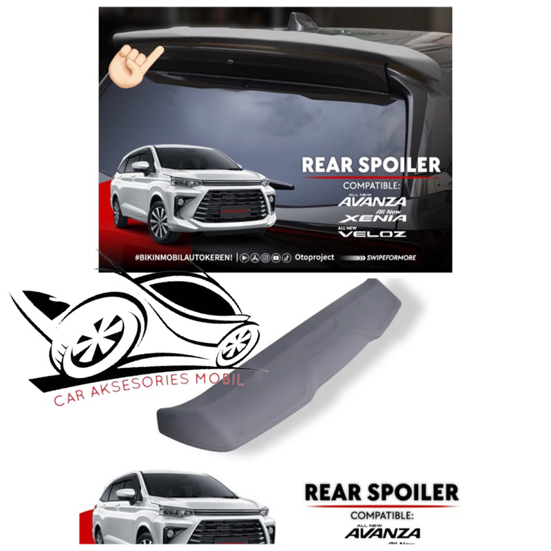 Jual REAR SPOILER ALL NEW AVANZA 2021 - OTOPROJECT (non painting ...