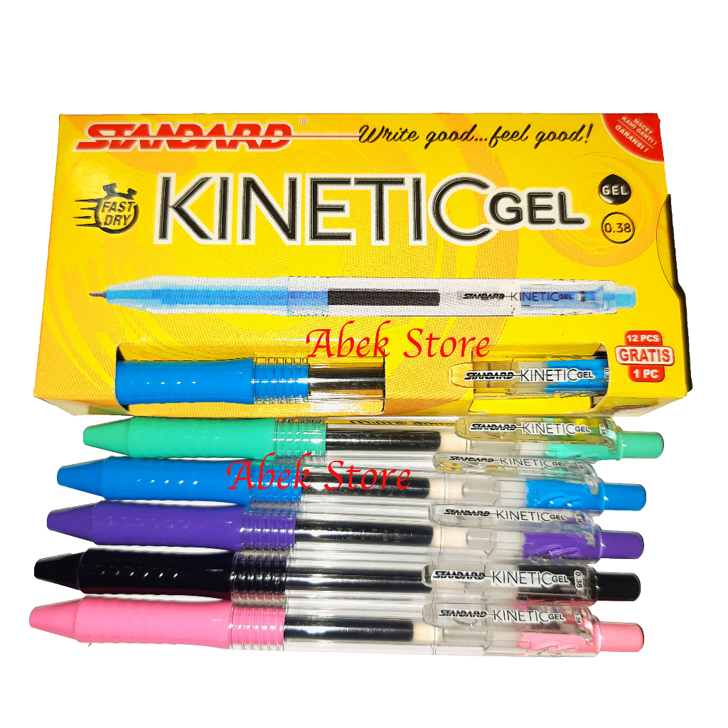 Jual 6 pcs / Standard Pen - Kinetic Gel 0.38 Pulpen Cetekan ( Pulpen ...