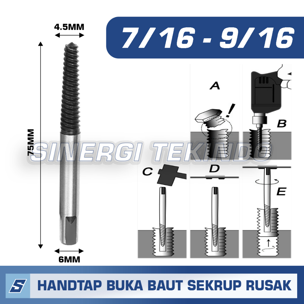 Jual Alat Pembuka Baut Dol Rusak Mata Obeng Patah Hand Tap Balik Skrup ...