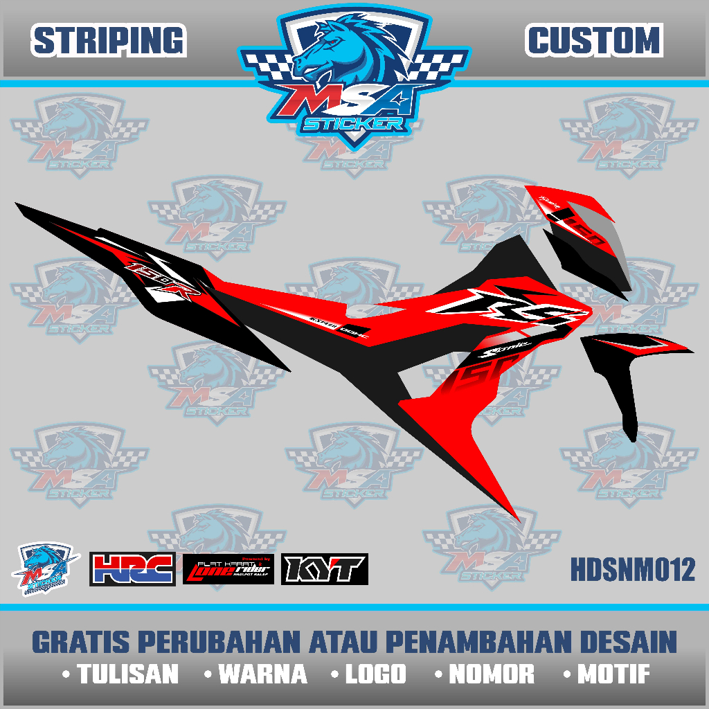 Jual STRIPING CUSTOM SUKA SUKA HONDA SONIC 150R / STICKER VARIASI ...