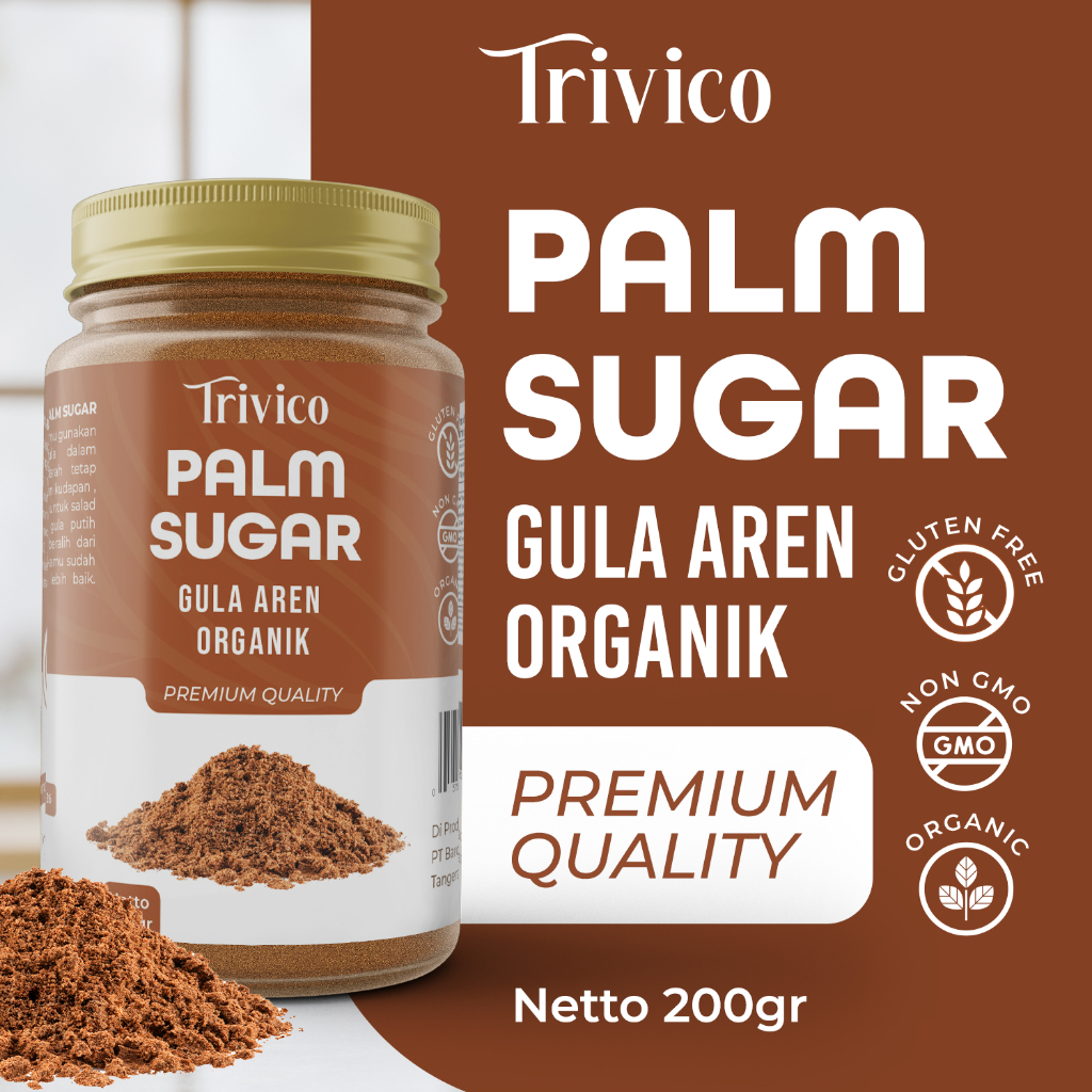 Jual Trivico Palm Sugar Powder Gula Aren Semut Bubuk Gula Aren Nira Gula Aren Bubuk