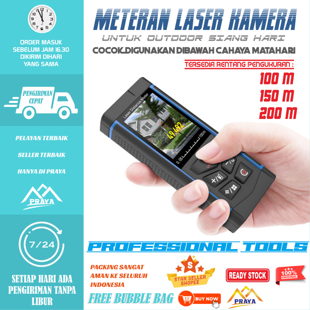 Jual Camera Laser Distance Meter 100m 150m 200m 100 150 200 Kamera ...