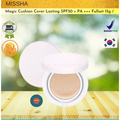Jual Missha - Magic Cushion Cover Lasting SPF50 + PA +++ Fullset 15g ...