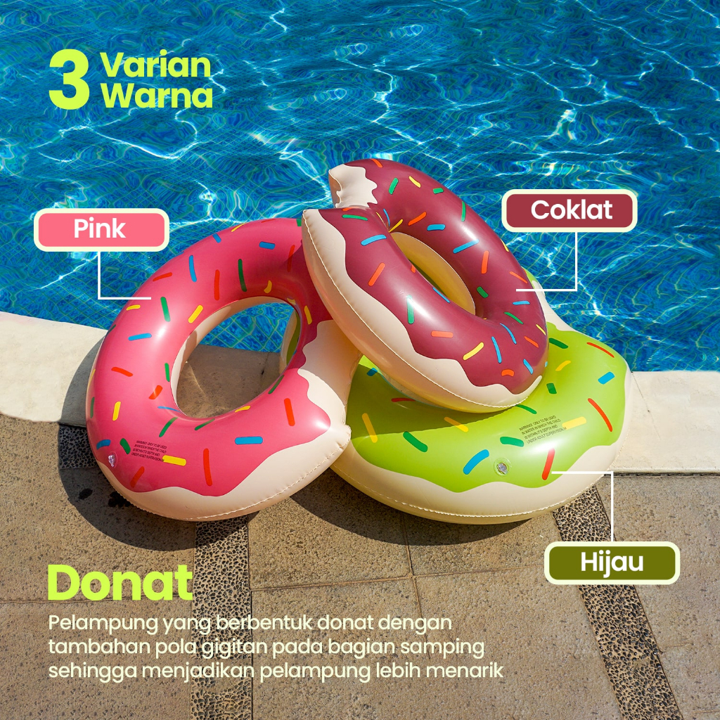 Jual One Best Art - Pelampung Ban Renang Anak Motif Buah dan Hewan ...