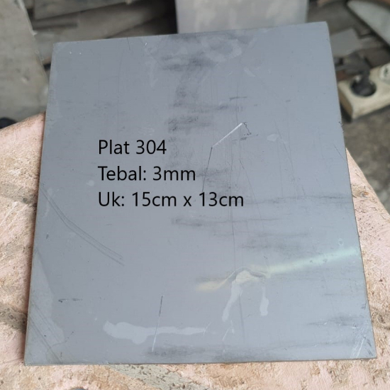 Jual Plat 304 tebal: 3mm uk: 10cm x 35cm | Uk: 15cm x 13cmSUS 304 ...